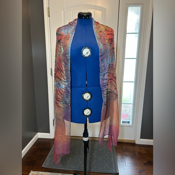 Accessories | 488 Iridescent Animal Print Wrap Damage To Hem Please See ...